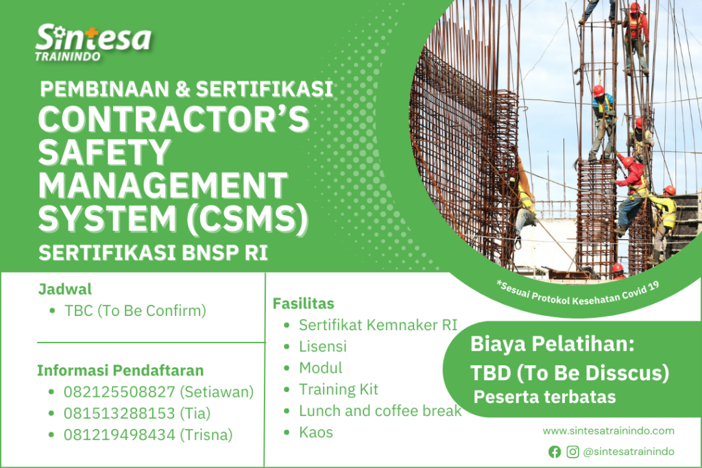 PROPOSAL PEMBINAAN CONTRACTOR’S SAFETY MANAGEMENT SYSTEM (CSMS ...
